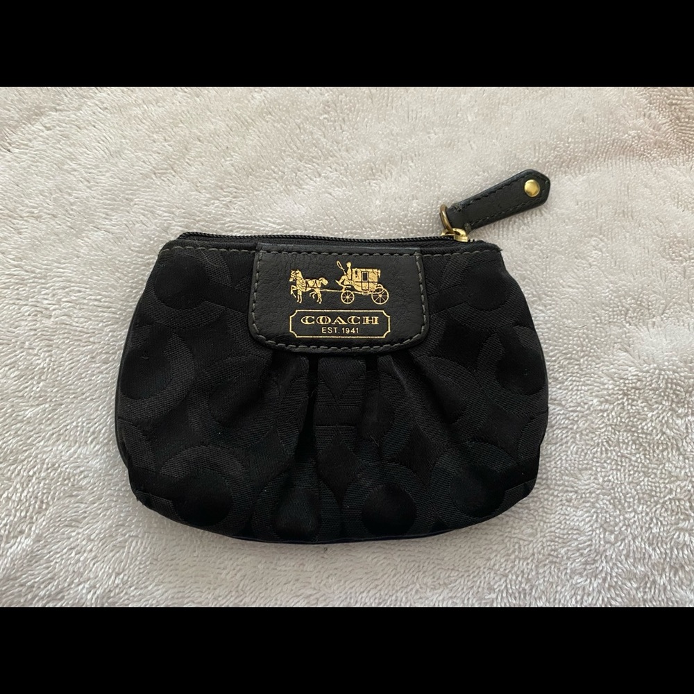 Coach Black Coin Purse- Excellent Condition. - Gem